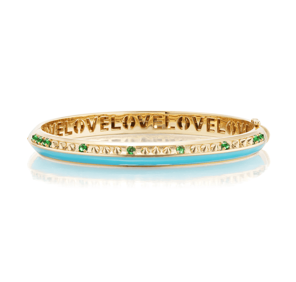 'Sweet, Happy Life' Tsavorite Garnet Bangle – AnaKatarina Design